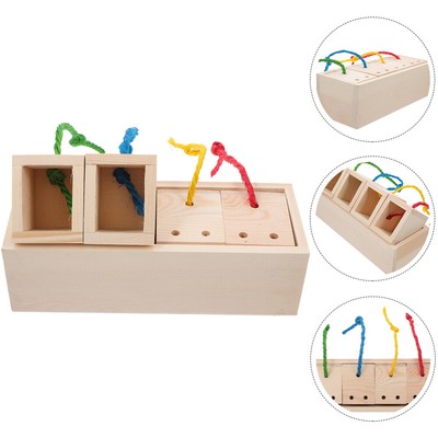 Hamster Foraging Toy Treats Box Food Dispenser Parrot Hidden | eBay