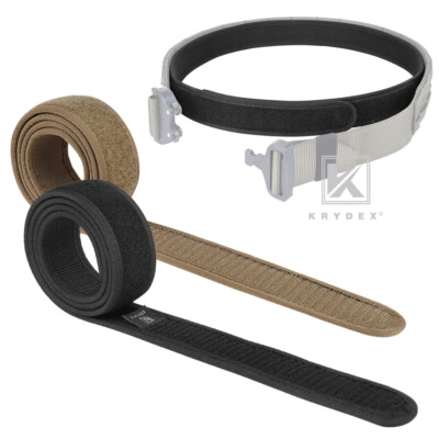 KRYDEX 1.5inch Duty Inner Belt Tactical EDC Waist Belt Nylon Black w ...
