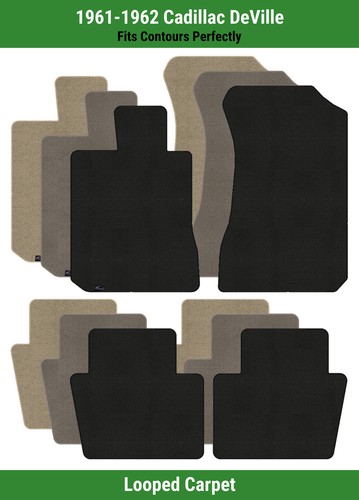 Lloyd Classic Loop Front & Rear Row Carpet Mats for 1961-1962 Cadillac ...