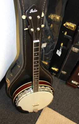 Lida 4 -String Banjo w/Resonator & Case | eBay