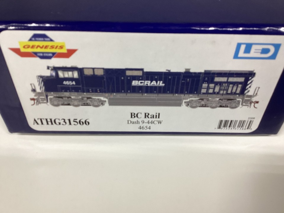 Athearn Genesis #G31566 HO scale “BC Rail” Dash9-44CW Rd.#4654 | eBay