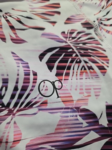 OCEAN PACIFIC OP Long Sleeve White Purple Rashguard Tankini Swim Suit ...