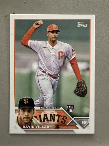 David Villar 2023 Topps Series 1 Rookie Card #277 SF Giants RC | eBay