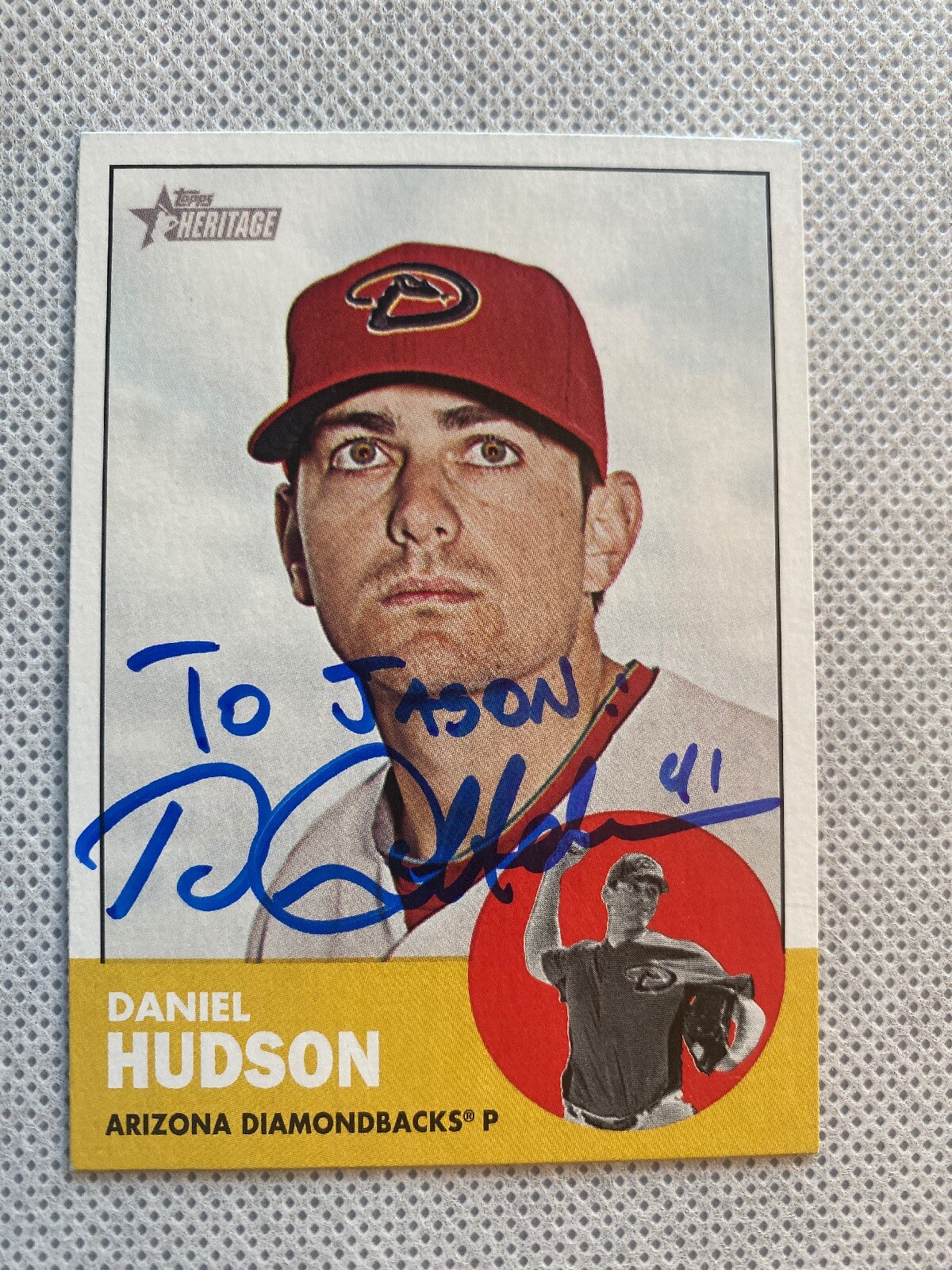 2012 Topps Heritage Daniel Hudson #395 Auto Signed Autograph Dbacks | eBay