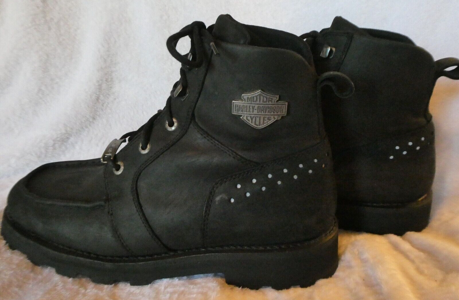 Harley Davidson Men's Bellmon Black Suede Motorcycle … - Gem