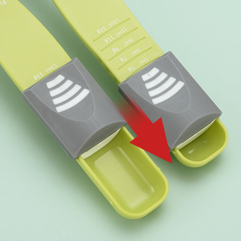 Adjustable Kitchen Scales Measure Cup Double End Eight Stalls Measuring ...