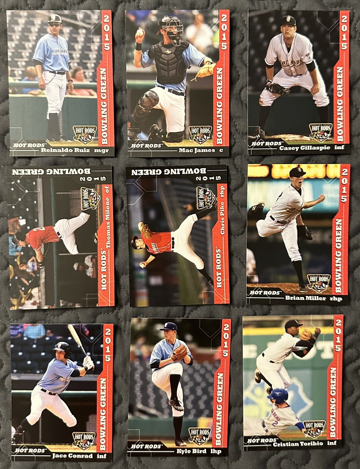 2015 Grandstand Bowling Green Hot Rods choose player from list | eBay