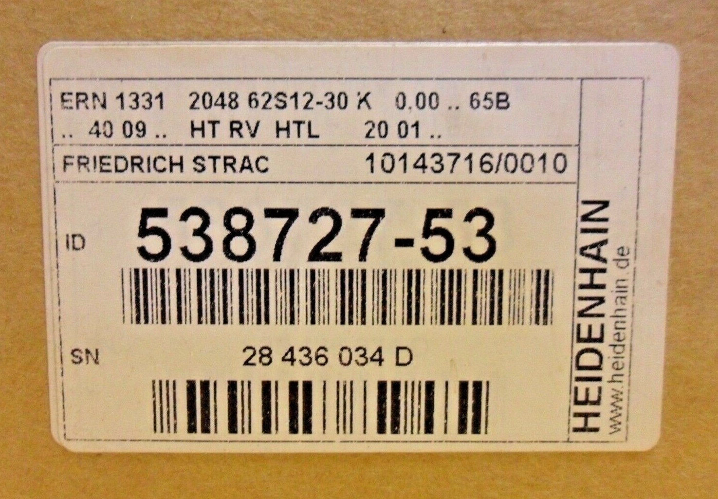 HEIDENHAIN Encoder ROD 431 020-2048 ID 538 727-53 | eBay