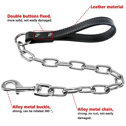 Didog 28 inch Length Heavy Duty Anti-bite Dog Giant Chain Leash with ...