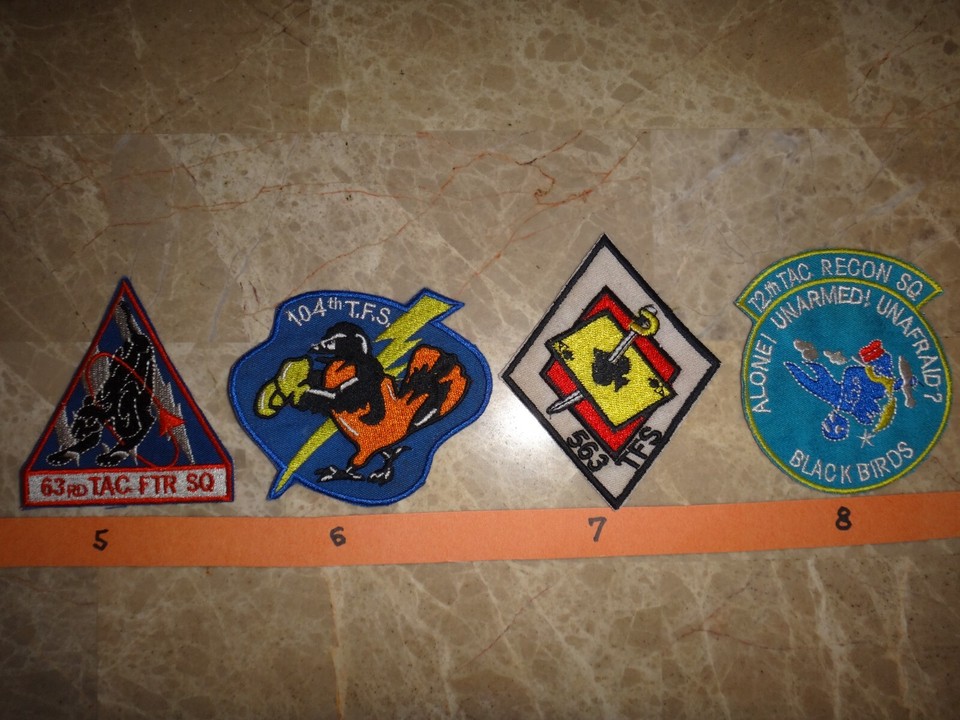 16 US Air Force TFS, TRS, FIS, TG, and TFTS Patches @ $10/each patch | eBay