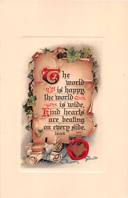 Quote by Lowell on Scroll by Ivy on Old Tuck Postcard-Quaint Scrolls ...