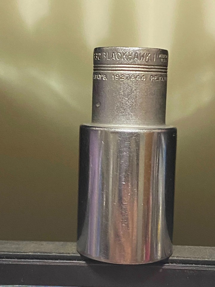 Rare Vintage Blackhawk 7/16" Drive 1" deep 12pt locking Socket 35332 ...