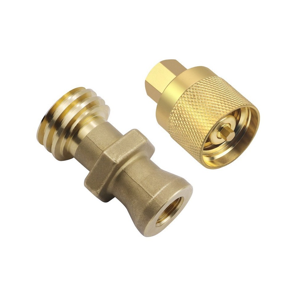 Propane Tank Adapter Male Threaded Valve Brass Construction Secure ...
