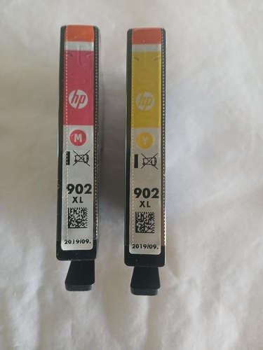 2019 New Sealed Genuine HP 902XL Yellow & Magenta High Yield Inks 6958 ...