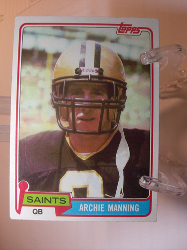 1981 Topps Football Card #158 - Archie Manning - New Orleans Saints ...