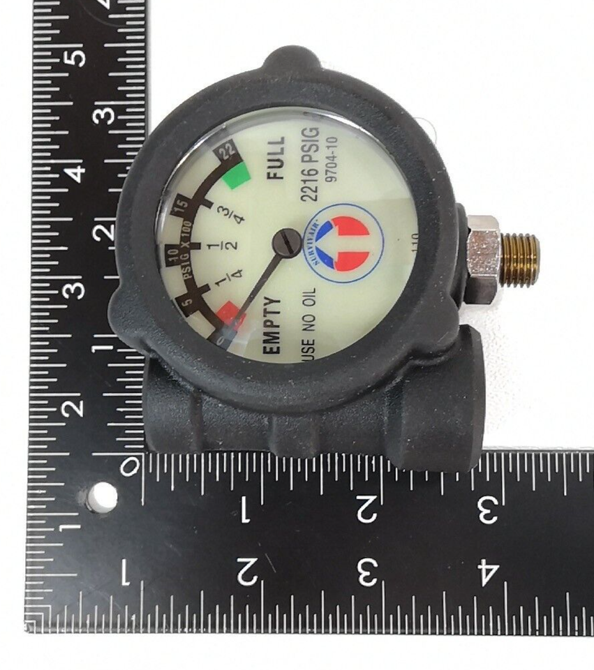 Survivair SCBA Resipirator 9704-10 Pressure Gauge Visual Alarm Light ...