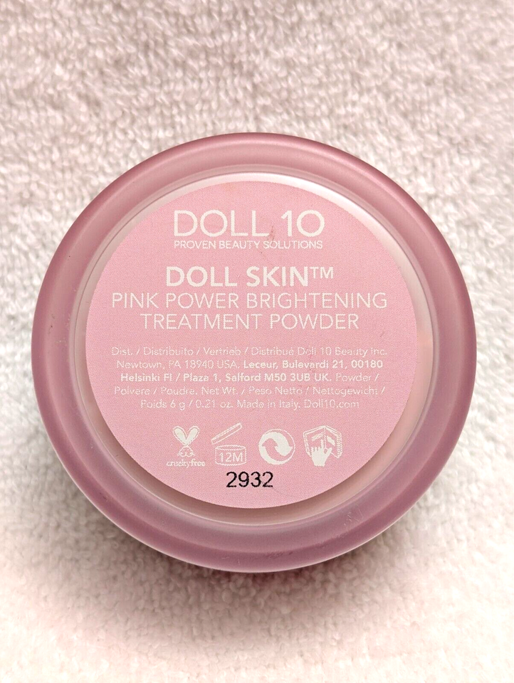 Doll 10 Doll Skin Pink Power Brightening Treatment Powder 0.21oz / 6g ...