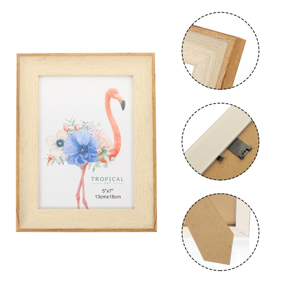 Wooden Desktop Photo Frame Desktop Picture Frame Simple Wood Photo ...