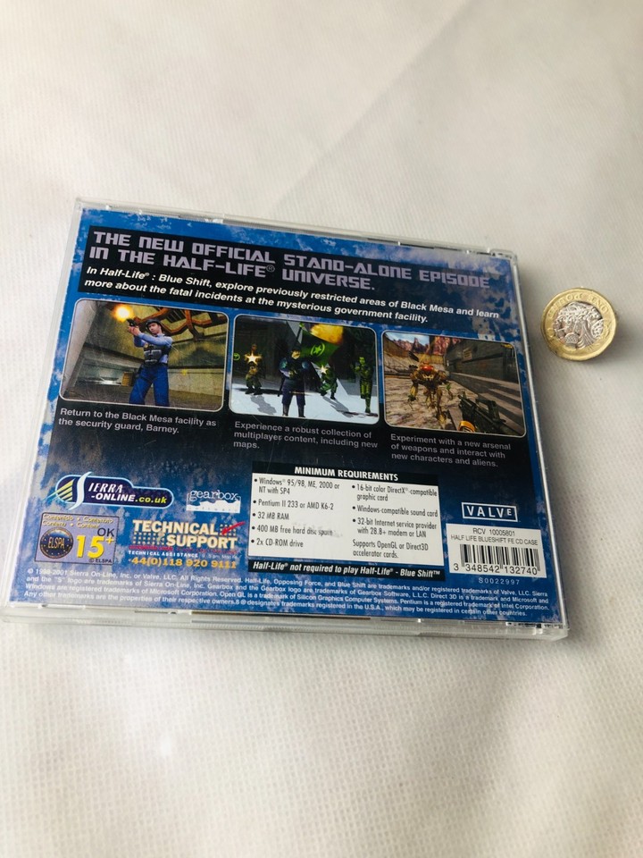 Video Game PC Half Life Blue Shift Vintage ra | eBay
