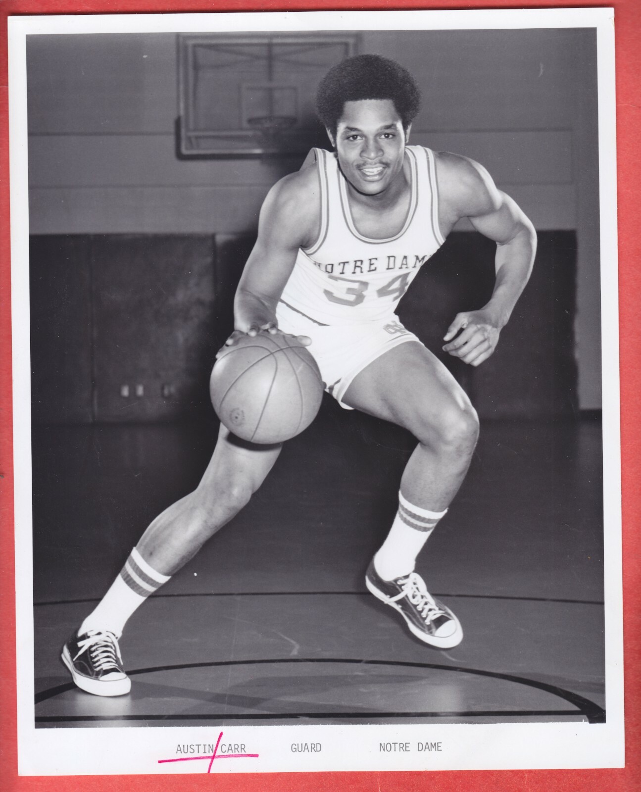 1971 NOTRE DAME TEAM ISSUE 8 X 10 GLOSSY AUSTIN CARR | eBay