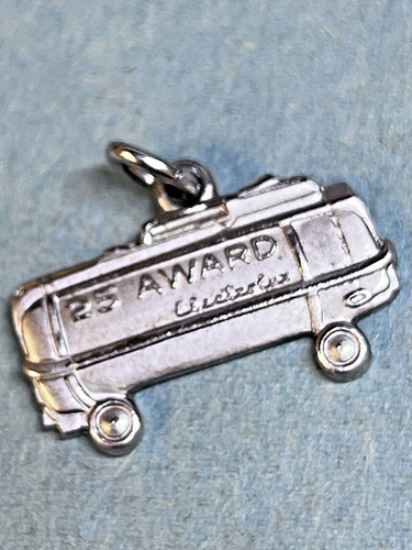 Sterling Silver "25 Award Electrolux" Bus Pendant 2.5g | eBay UK