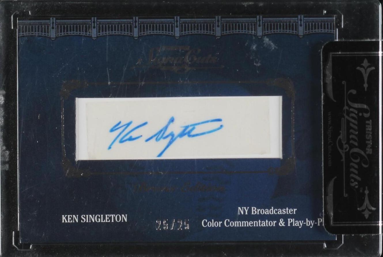2011 TRISTAR Signa Cuts Cut Autographs - Bronx Edition Ken Singleton ...