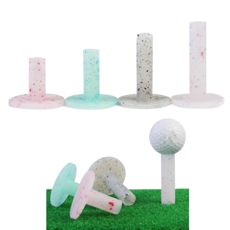 4 Pcs Golf Practice Tees Rubber Tees for Golf Hitting Mats and Outdoor ...