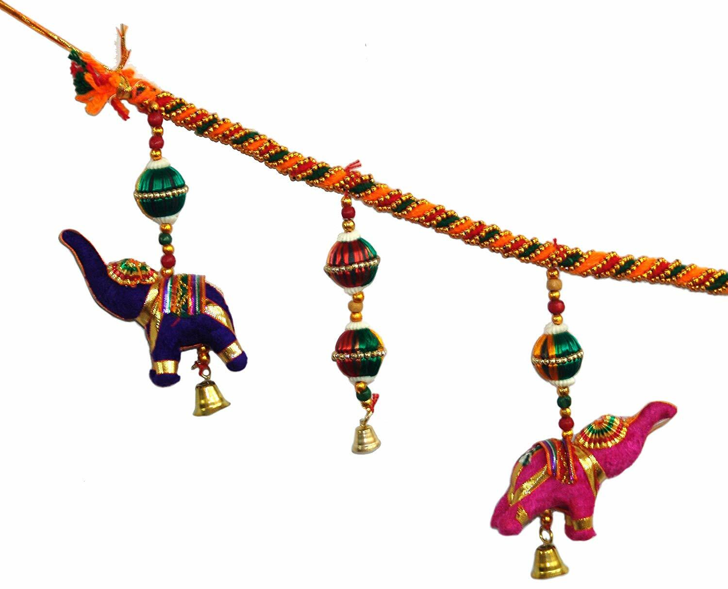 Handmade Multicolor Elephant Door Hanging String Decoration Home Decor ...