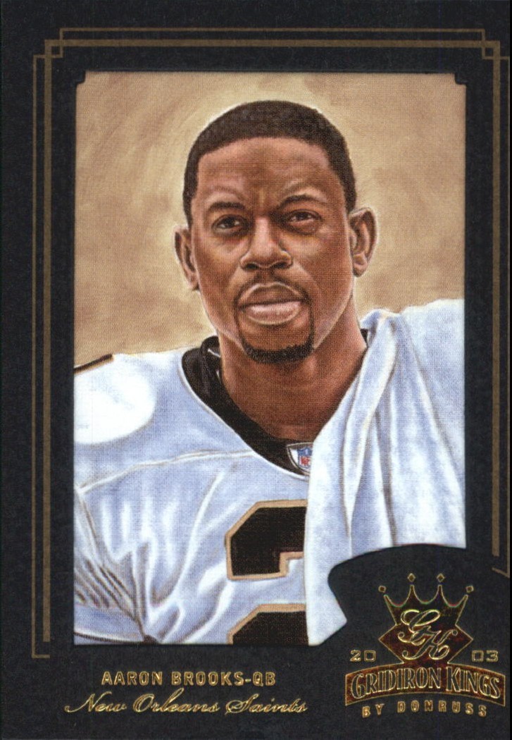 2003 Donruss Gridiron Kings - Aaron Brooks #62 Gold Framed /75 for sale ...