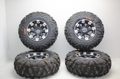 14-17 ARCTIC CAT WILDCAT TRAIL 700 VISION FRONT REAR WHEELS RIMS W ...