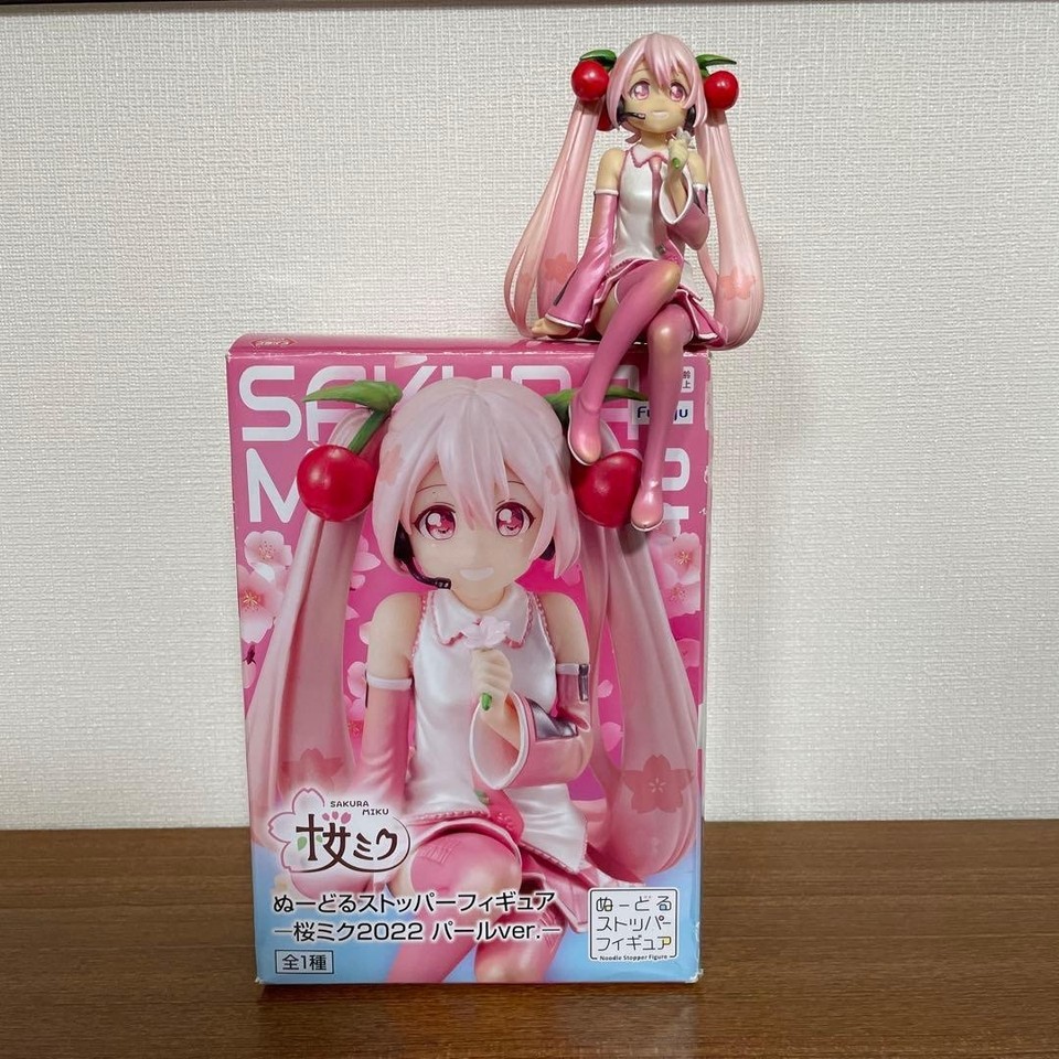 Hatsune Miku Figure Noodle Stopper Sakura 2022 Pearl Ver. | eBay UK