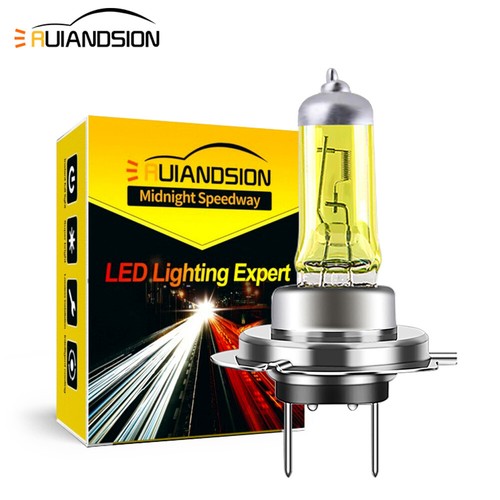 Ruiandsion 2X H7 Halogen Bulb 12V 24V For DRL Fog Light 2000lm White ...
