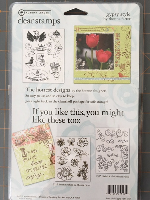 Autumn Leaves Gypsy Style Victorian Heart Crown Bird Clear Stamp Set | eBay