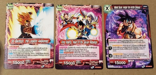 Dragon Ball Super Bardock Rey Vegeta Enmascarado Saiyajin Rebelión BT13 001 002 003 | eBay