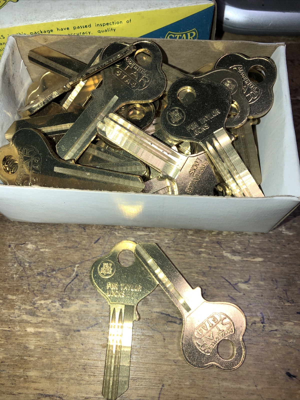 Vintage Star key blank for Taylor locks, 5TA4, 1141GE, T7- Lot Of 50 ...
