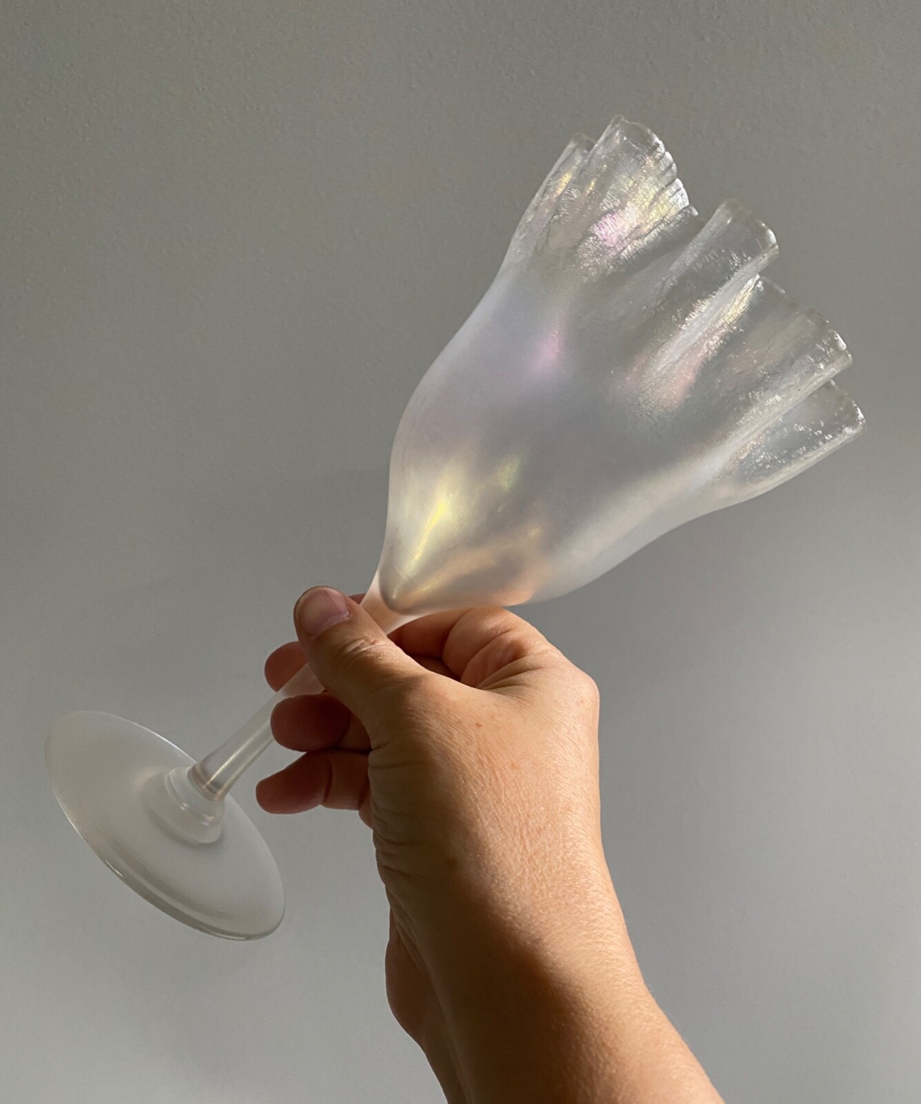 Steuben Glass Verre de Soie-Antique Iridescent Art Goblet Vase ...