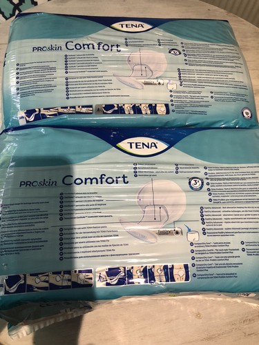 TENA PROskin Comfort PLUS COMPACT Incontinence Pads 84 ( 2 X Packs of ...