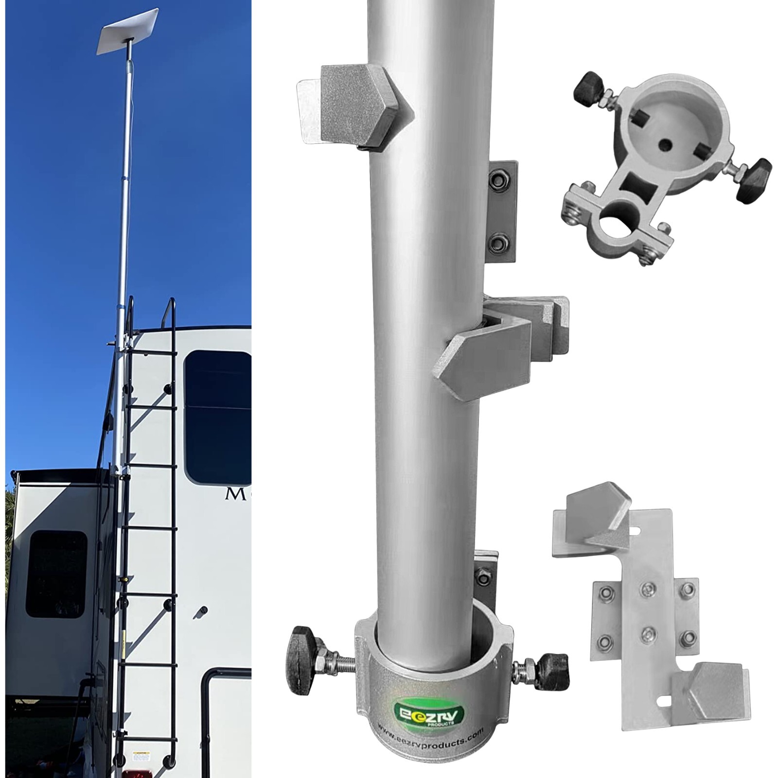 Telescopic Pole with Starlink GEN 2 Adaptor choose of 10ft,20ft,and ...