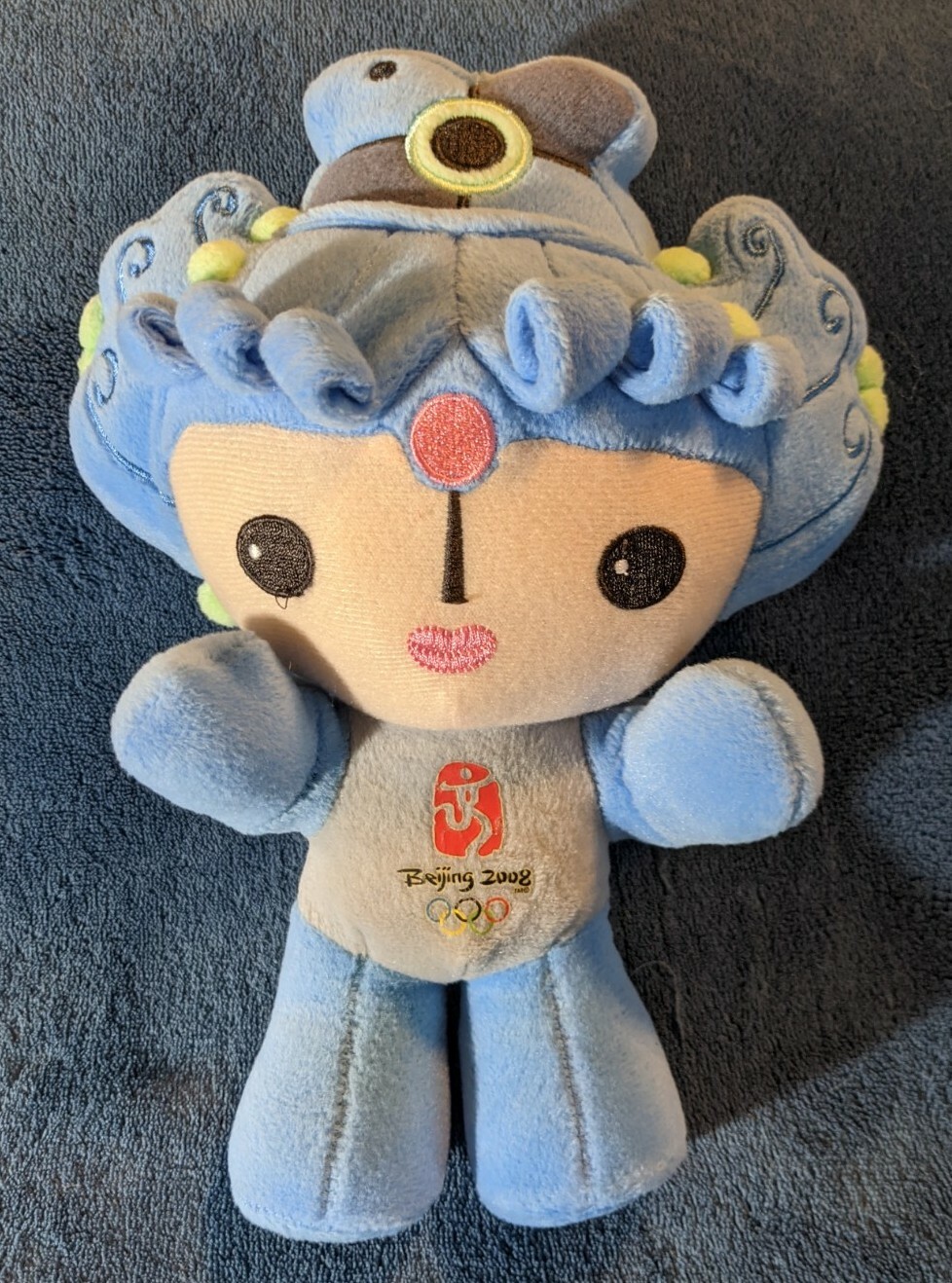 Beijing 2008 OLYMPICS Blue Plush Mascot Beibei 10" | eBay