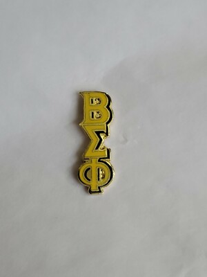 Beta Sigma Phi Lapel Pin Social Sorority Black & Gold Colors | eBay