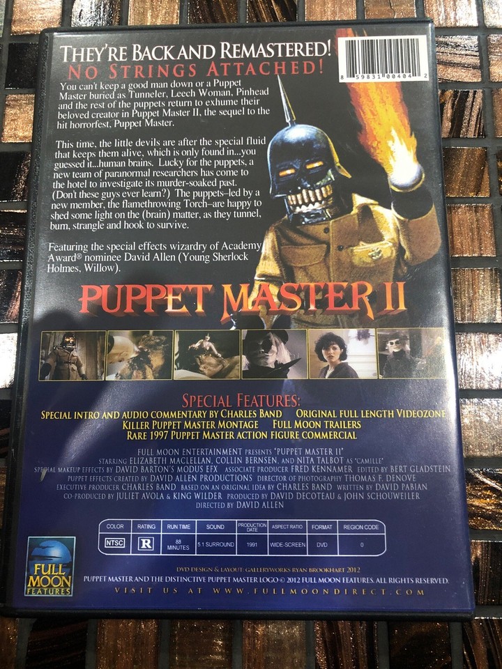 Puppet Master 2: His Unholy Creations (DVD, 1991) 859831004042| eBay