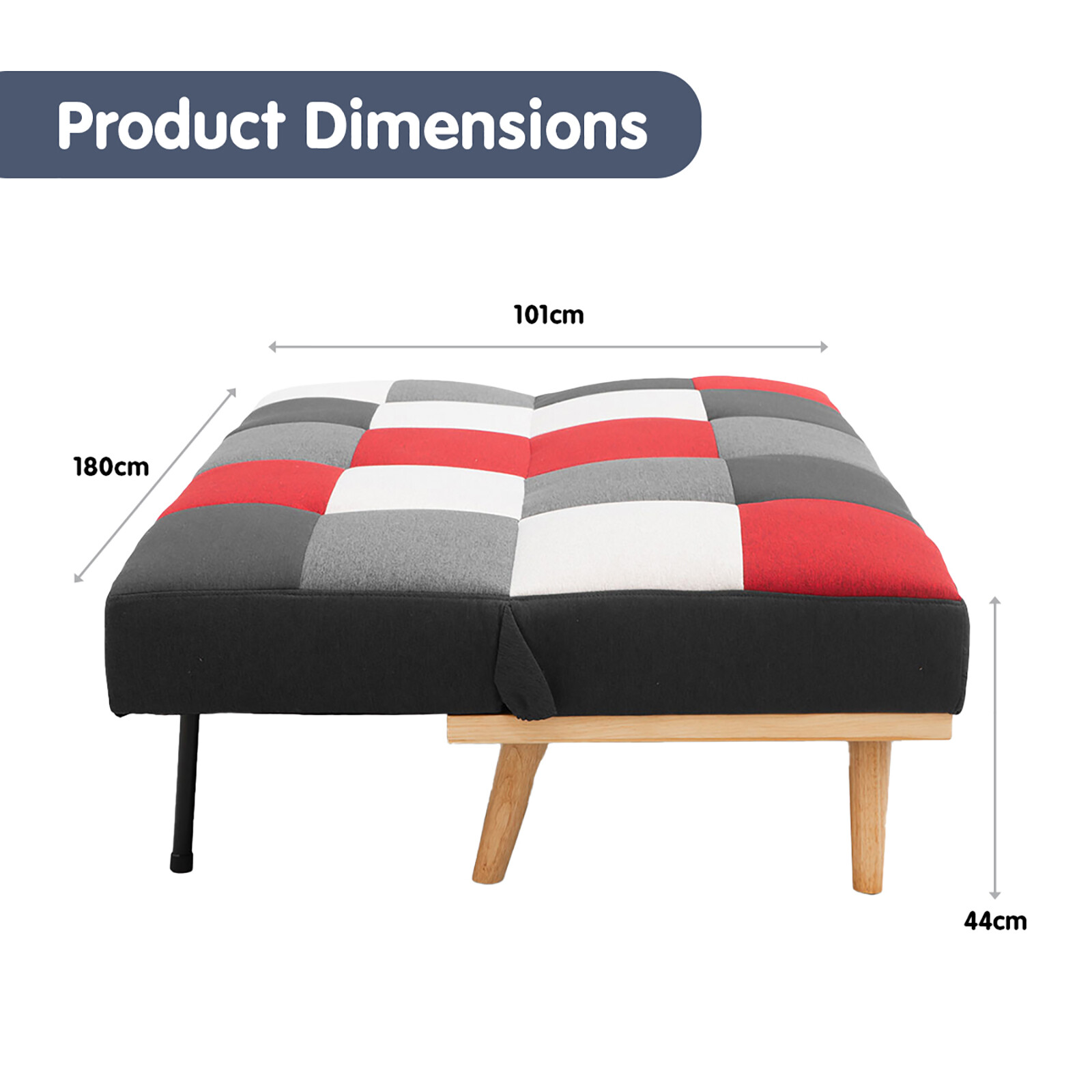 3 Seater Modular Linen Fabric Wood Sofa Bed Couch Multi-colour | eBay