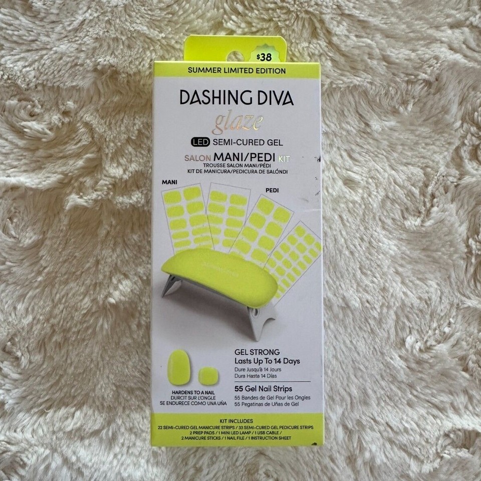 Dashing Diva Glaze Summer Limited Edition Gel Nail Strip Mani/Pedi Kit ...