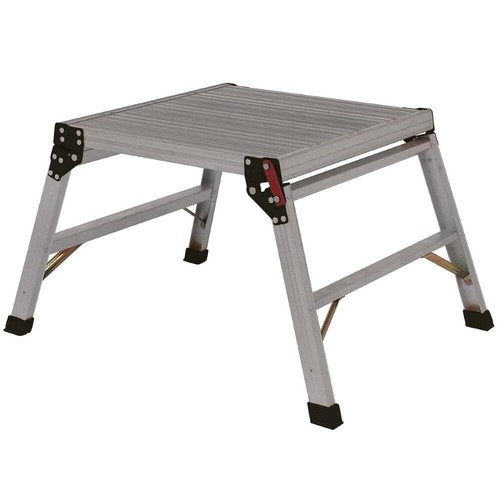 Werner Odd Job 600mm Square Hop Up Work Platform Slip Resistant Locking ...