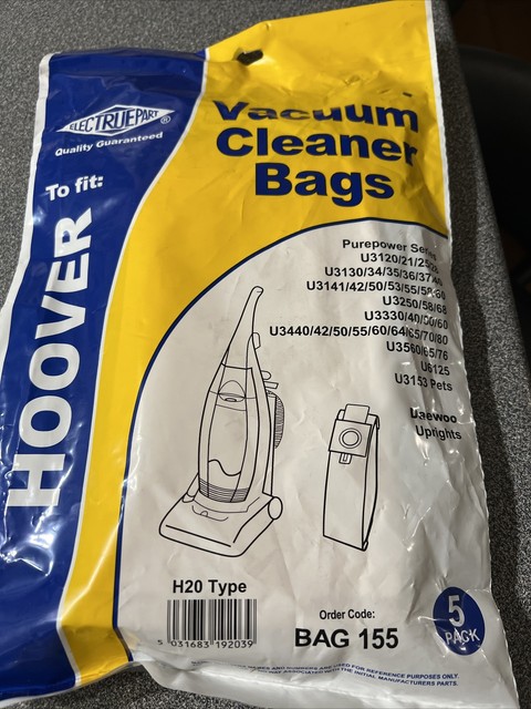 Hoover Purepower DAEWOO Upright Vacuum Cleaner Dust Bags H20 PK 5 ...