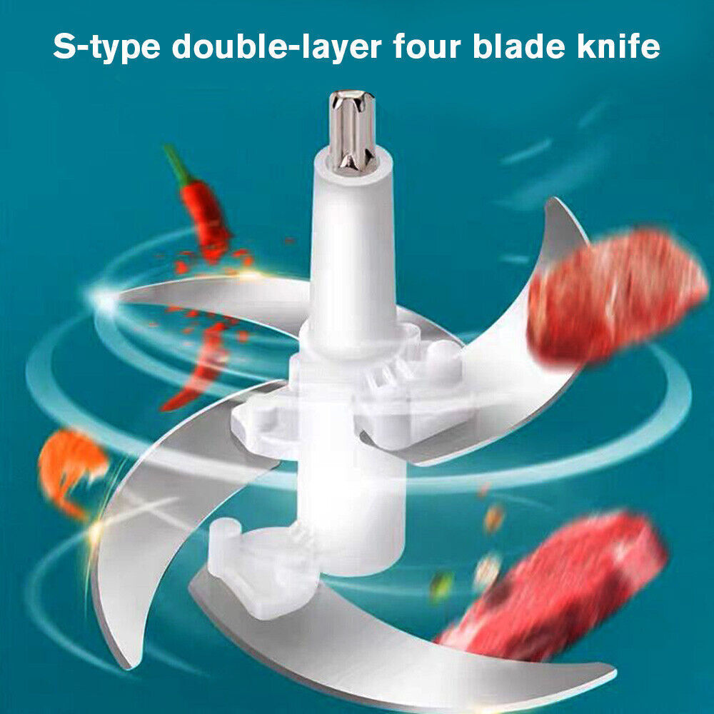 2000ml Electric Chopper Food Processor Multi Blender Meat Fruit ...