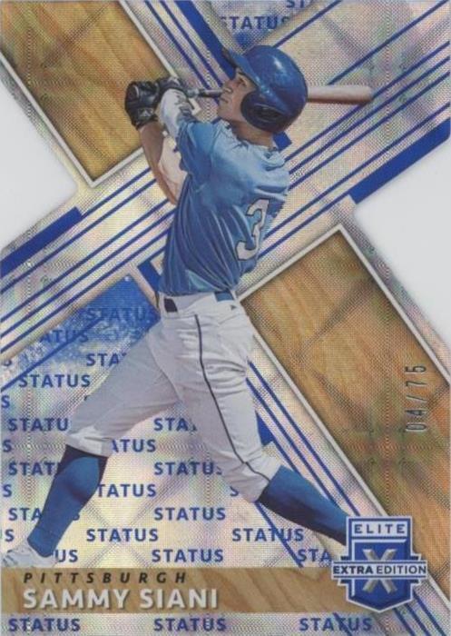 2019 Panini Elite Extra Edition - Sammy Siani #37 Status Blue Die-Cut ...