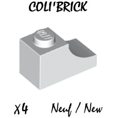 Lego 78666 - 4x Arche / Brick Arch 1x2 Inverted - Blanc / White - Neuf ...