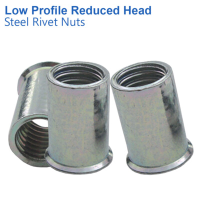 M8 - 8mm RIVNUTS THREADED BLIND RIVET NUTS OPEN END NUTS INSERT NUTSERT ...