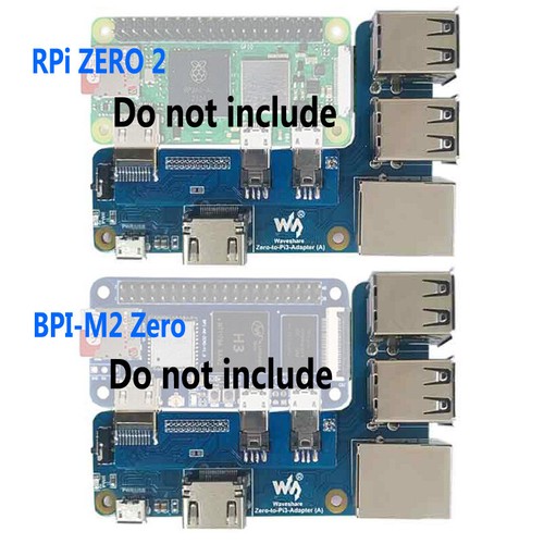Raspberry Pi Zero 2W 3B interface adapter USB HUB RJ45 HAT for Banana ...